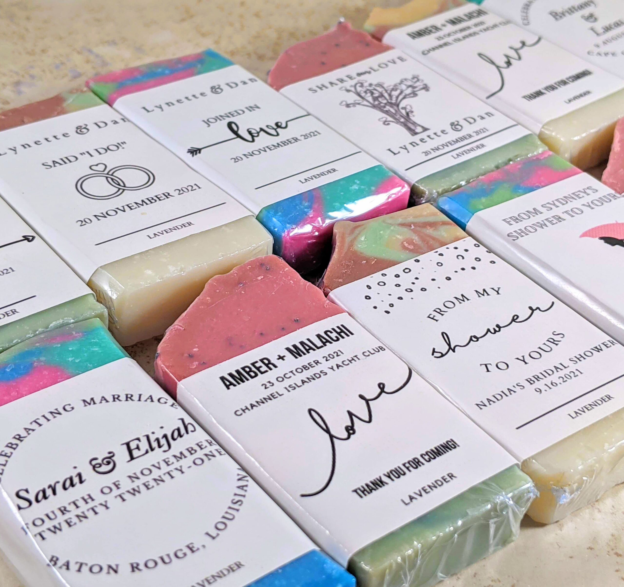 Personalized Artisan Soap Wedding And Bridal Shower Favors Tolivers